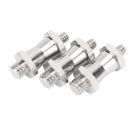 3pcs 1/4 to 3/8in Male Threaded Screw Adapter Spigot Stud Convertor ...