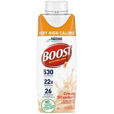 BOOST HIGH PROTEIN Creamy Strawberry 8 fl. oz. Bottle - Walmart.com
