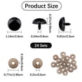 1Bag Resin Craft Eyes with Eyes Washers Safety Eyes Stuffed Toy Eyes ...