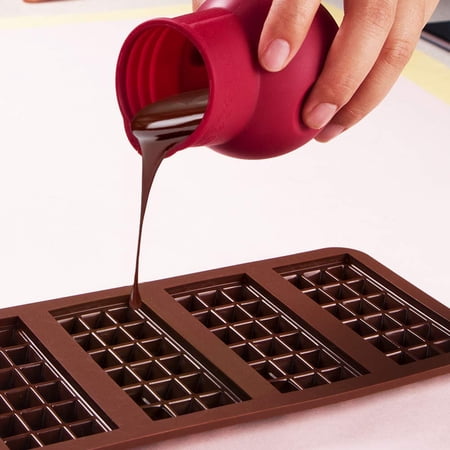 Silicone Chocolate Making Set, 2pcs Chocolate Bar Mold and 2pcs Mini ...