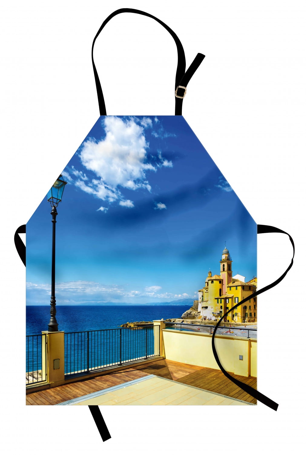 Italian Apron Camogli Building Sea Lamp and Balcony Tourist Spot in ...