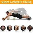 Ab Roller Wheel Strength Training Wheels Kit With Knee Mat Abdominal