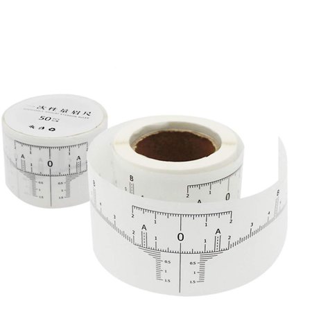 Disposable Eyebrow Ruler Stencils, 50pcs/ 1roll Eyebrow Measure Mapping ...