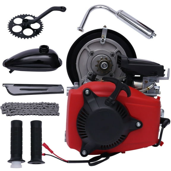 Miumaeov 100CC 2-Stroke Bike Engine Bicycle Motor Set Gas Motorized ...