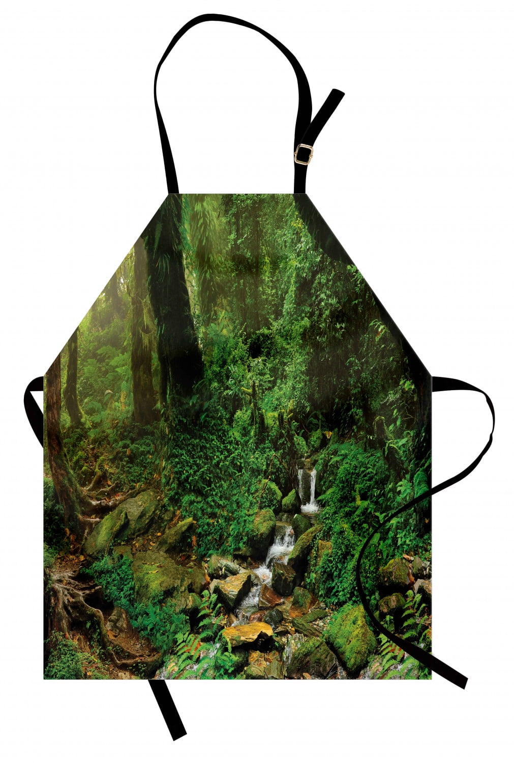Landscape Apron Rainforest Trees and Fresh Grass in Nepal Jungle ...