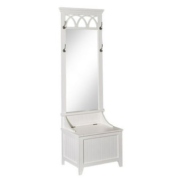 Riverbay Furniture Pyramid Hall Tree in White - Walmart.com