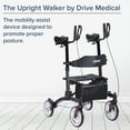 Drive Medical Elevate Upright Walker, Grey HSA/FSA Eligible - Walmart.com