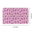 Bathroom Rugs Non Slip Washable - Funny Grape Pink Green Kitchen Mats ...