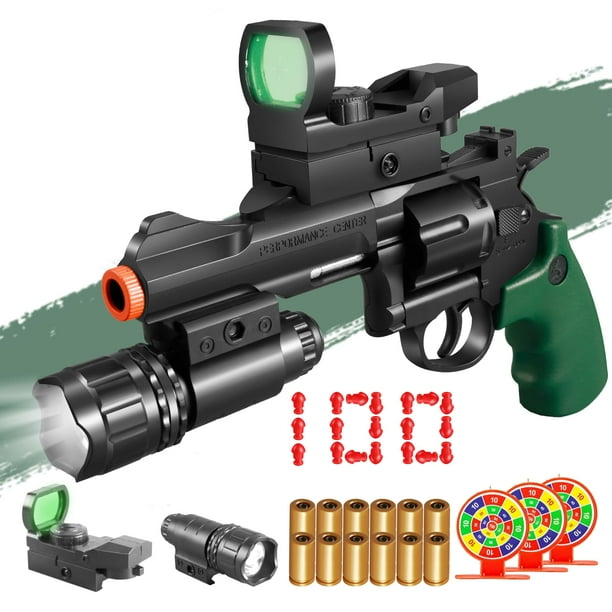 Stress Shot Toy Gun - Soft Bullet Revolver model Toy Gun, Semi ...