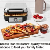 Free Shipping! Chefman 4-Slice Belgian Waffle Maker with Adjustable ...