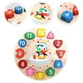 5 Pieces Clock Teaching Toy Telling Time for Kids Cognition Plaything ...