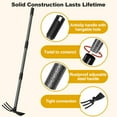 LCOKEIY Garden Hoe and Cultivator with Double-Head,46" Adjustable ...