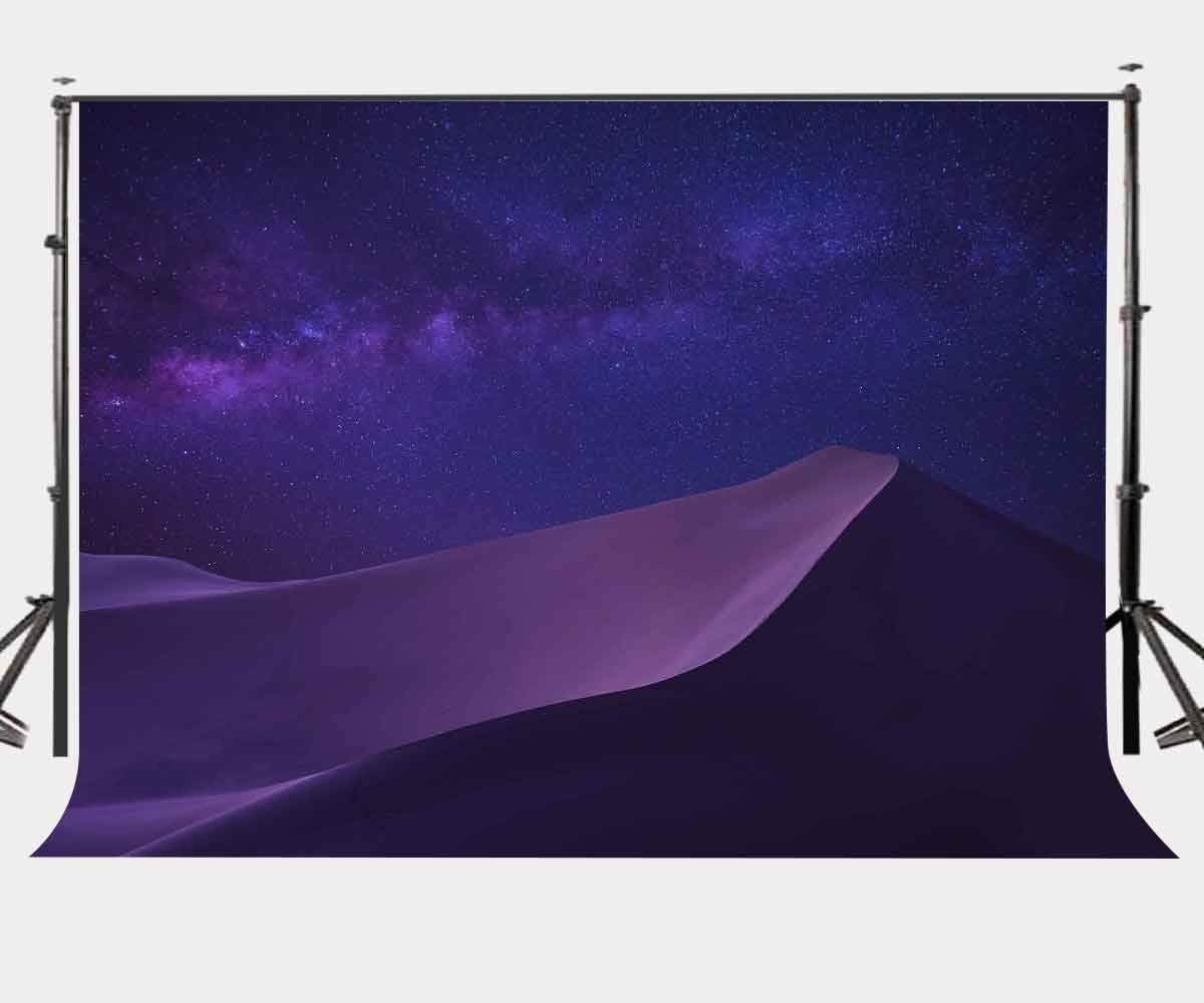 ABPHOTO Polyester 7x5ft Starry Night Backdrop Desert Desert Night View ...