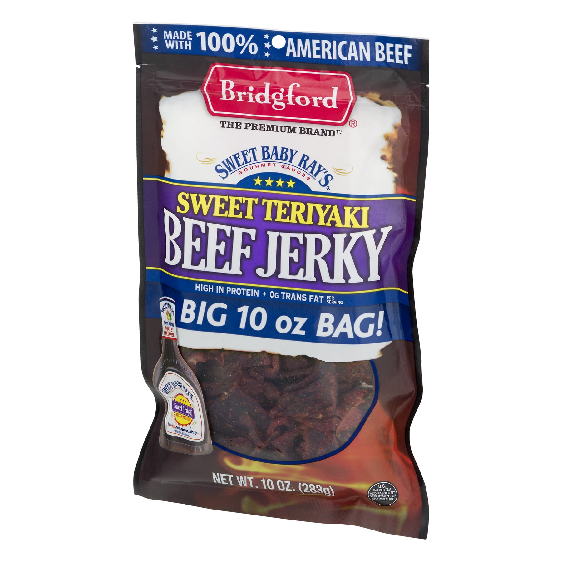 Bridgford Beef Jerky Sweet Baby Ray’s Sweet Teriyaki, 10 oz – Beauty ...