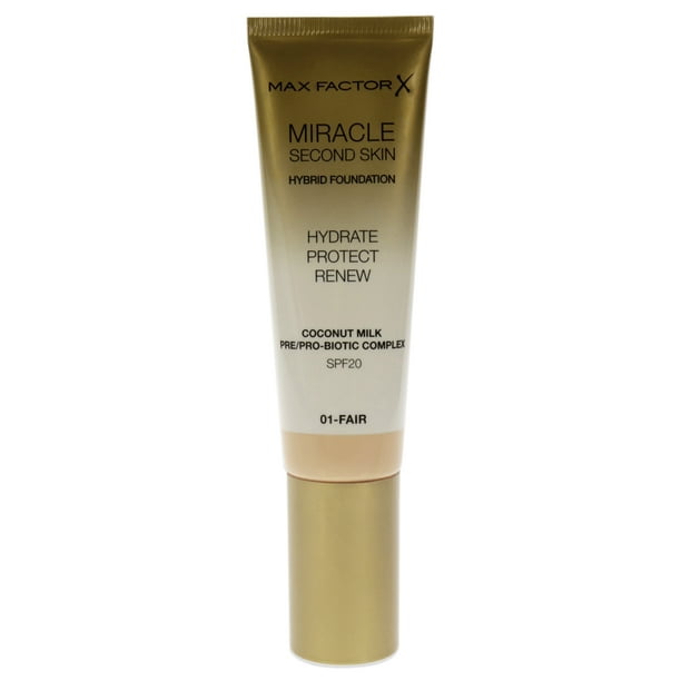 Max Factor Base Miracle Second Skin Foundation SPF 20 - 01 Feria 1.01 ...