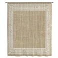 Cream Greek Key Sheer Curtains 96 Inch Length, Light Filtering Voile ...