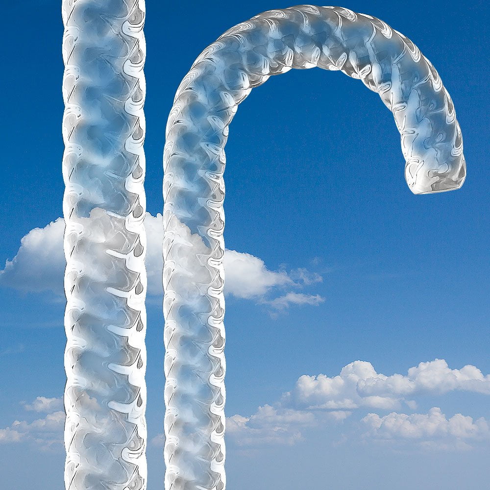 Royal Canes Crystal Ridges Tourist Walking Cane with Clear Lucite Shaft ...