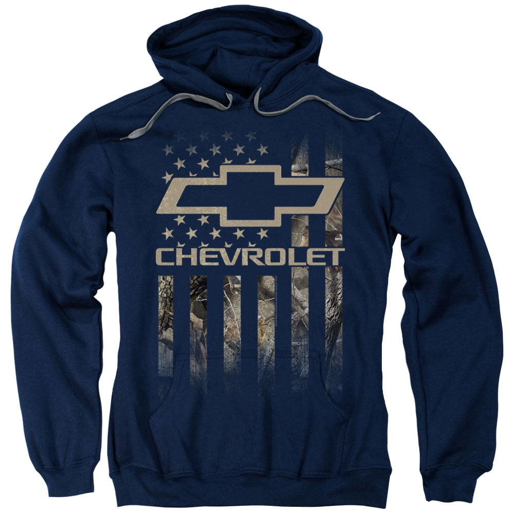 Chevrolet Camo Flag Adult Pullover Hoodie Sweatshirt Navy - Walmart.com