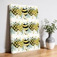 Bees Loves Canvas Wall Art for Living Room, Vintage Country Yellow Bee ...
