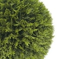 My Texas House 21" Artificial Evergreen Cyprus Ball - Walmart.com