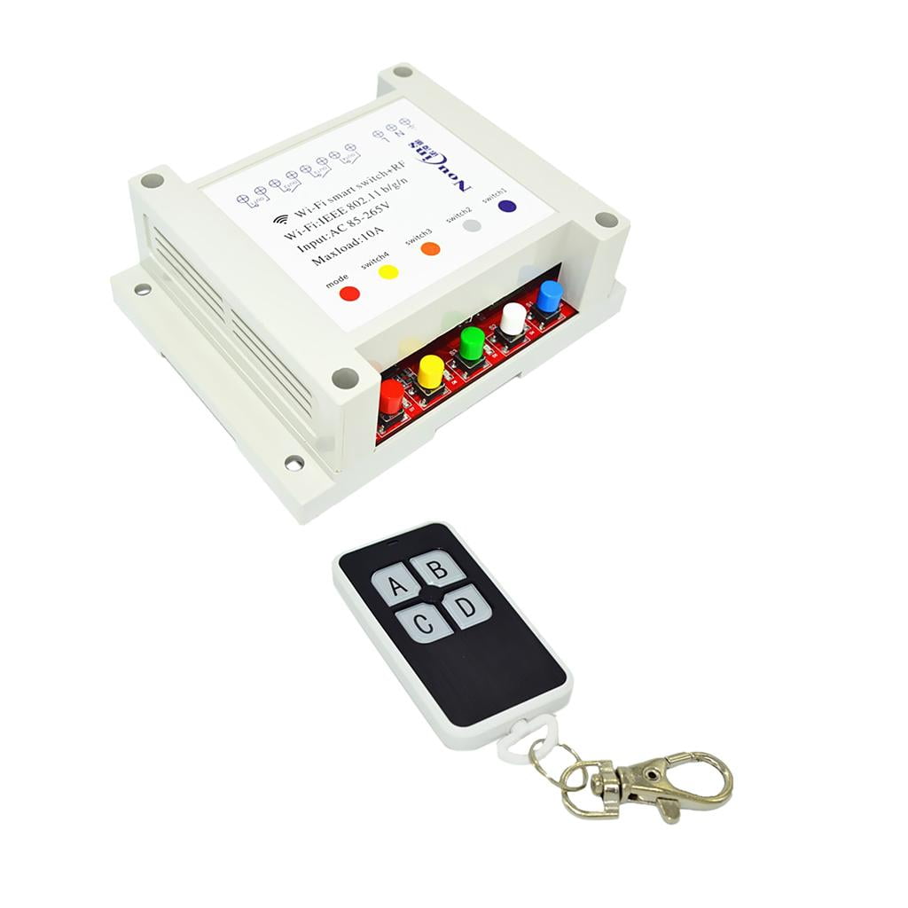 Interruptor Inalámbrico de 4 Canales AC85-265V para El Control de La ...