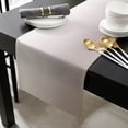 Beige Ombre Table Runner 72 Inches Long - White Gradient Modern ...