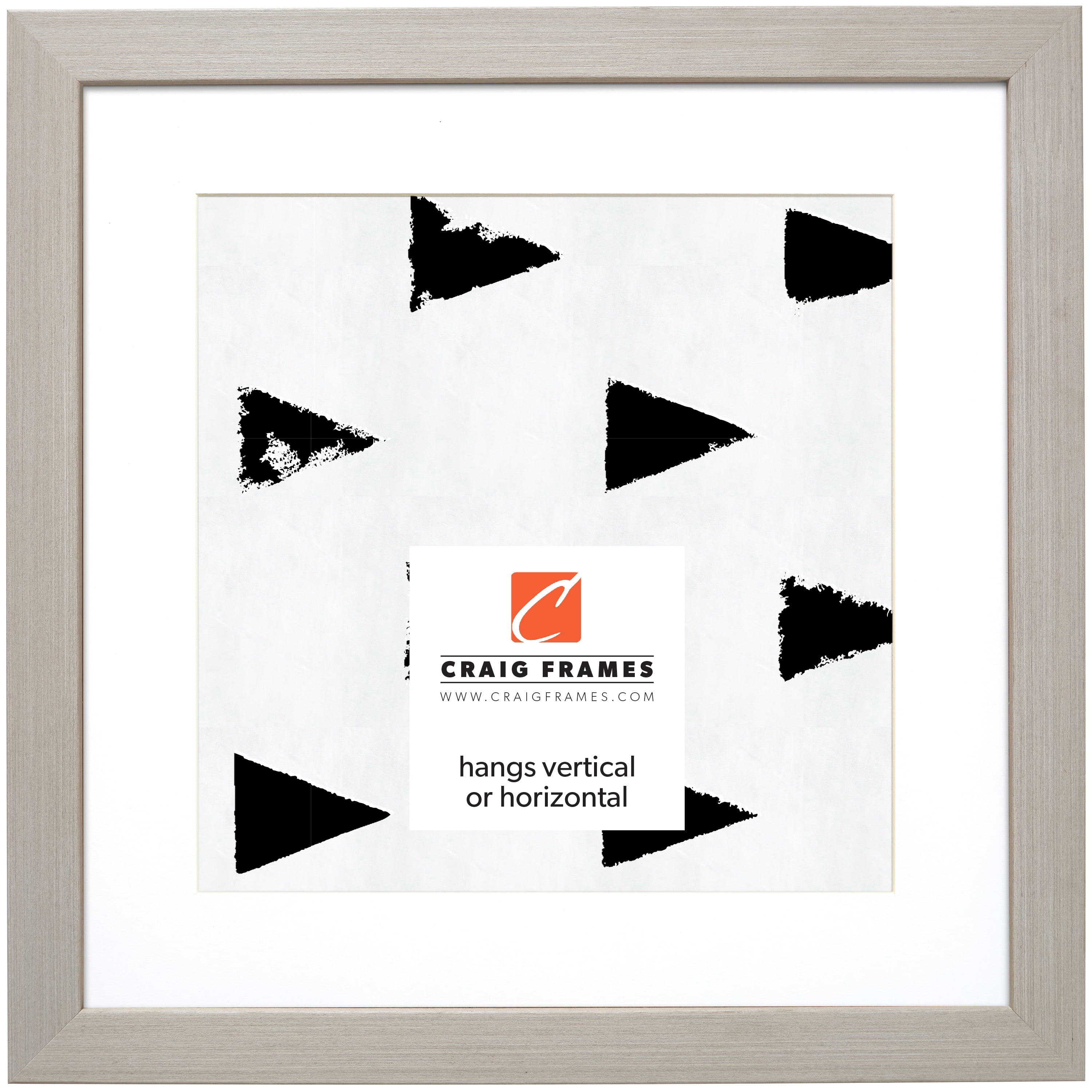 Craig Frames Farmhouse Essentials, 12x12 inch Picture Frame Matted for ...