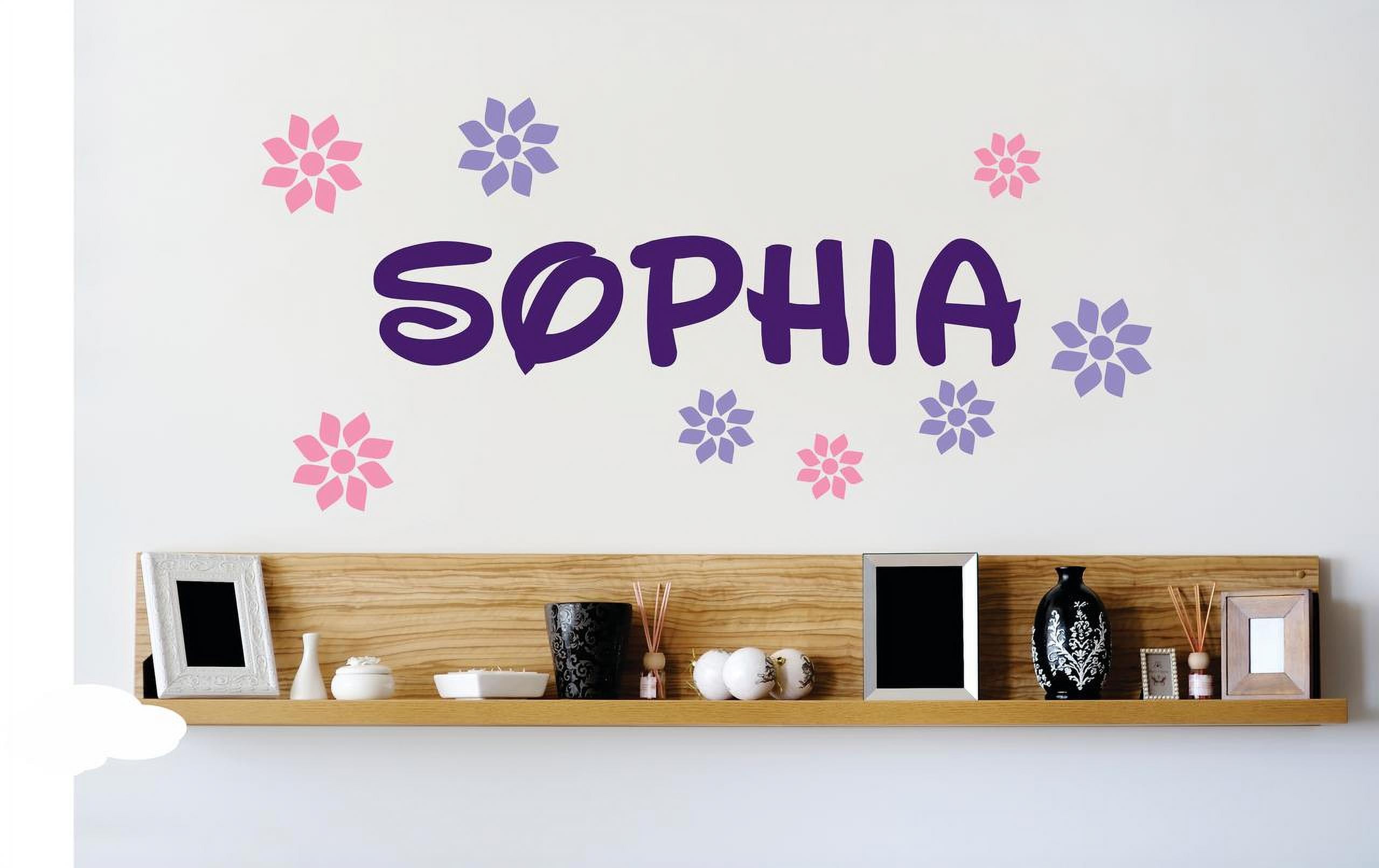 Personalized Name Vinyl Decal Sticker Custom Initial Wall Art ...