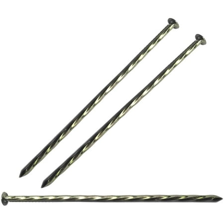 KSCD 22 Pcs 8-Inch Landscape Stakes, Spiral Metal Galvanized Landscape ...