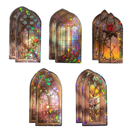 10 Pieces Scrapbooking Stickers Window Frame Shaped Scrapbook Stickers ...