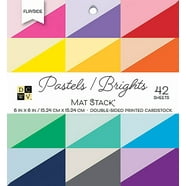 DCWV Single-Sided Cardstock Stack 6"X6" 36/Pkg-Shimmer Pastels Solid ...