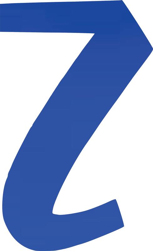 Acrylic Letter Z Blank Craft, 10'' Tall Transparent Dark Blue Custom Wedding Reception Signage ...