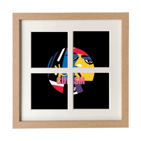 Western Modern Art Cubism Frame Wall Tabletop Display 4 Openings ...