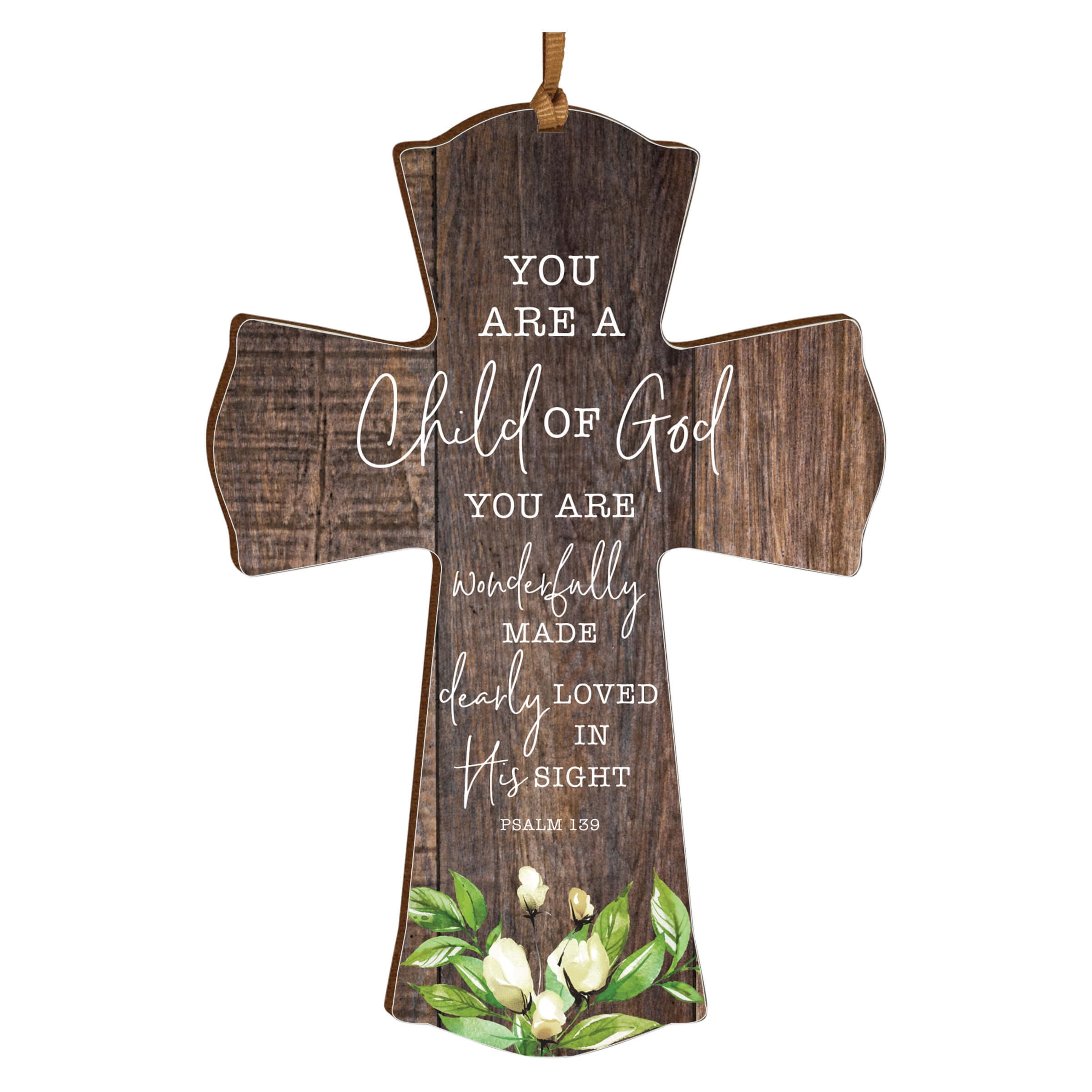 Lifesong Milestones Wooden Mini Cross Inspirational Hanging Art Signs ...