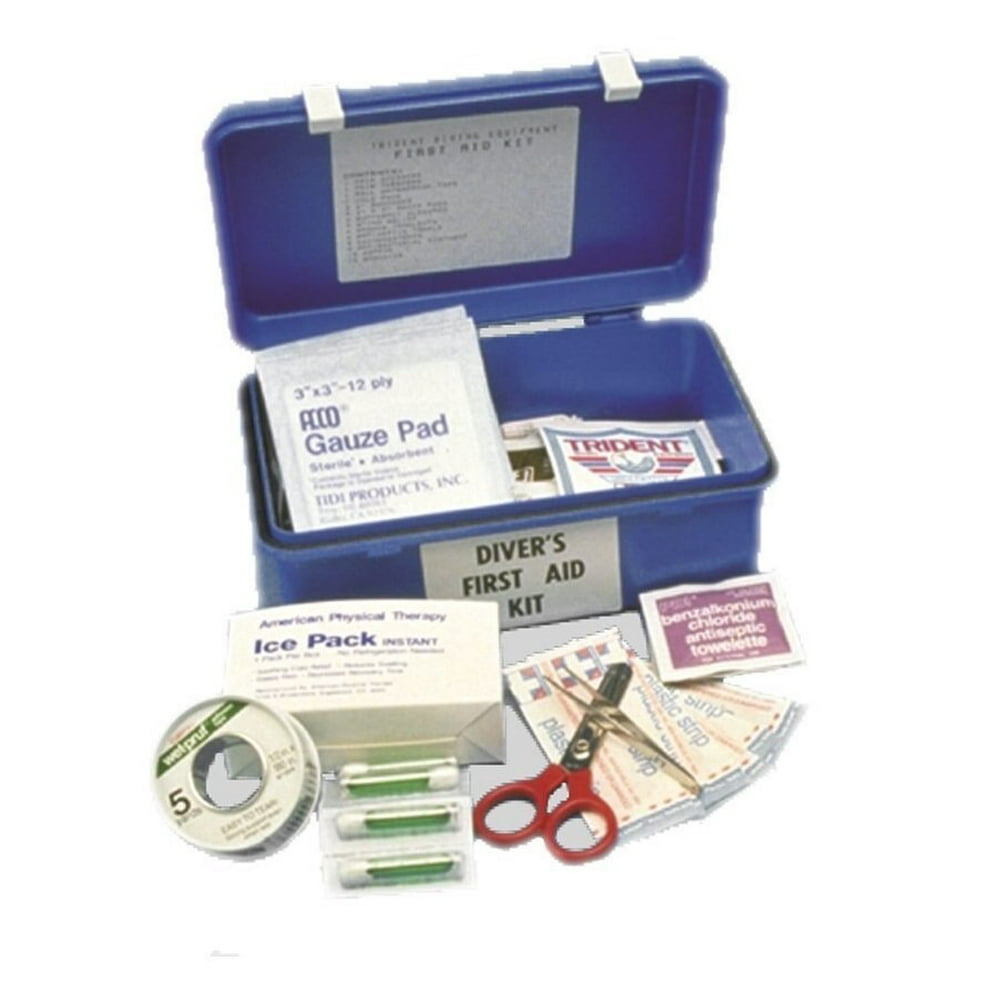 Deluxe Divemaster First Aid Kit for Scuba Diving Hard Case - Walmart ...