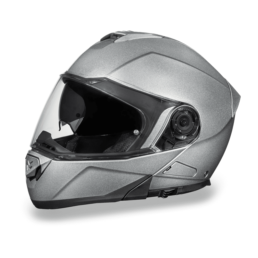 D.O.T. Daytona Glide - Silver Metallic Modular Helmet - Walmart.com