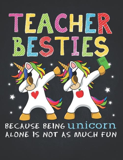 Unicorn Teacher : Dabbing Unicorn Teacher Besties Teaching at School ...