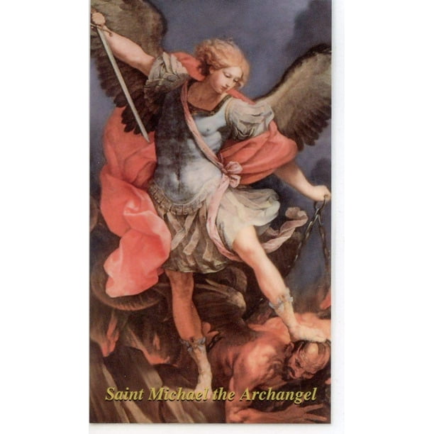 Prayer to St. Michael holy card - laminated - Pack of 25 - Walmart.com