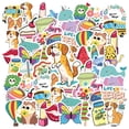 35pcs Cute Stationery Stickers Animal Travel Stickers Inspirational ...