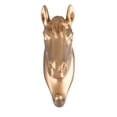 BIMZUC Resin Wall Mounted Coat Hook, Golden Horse Shape Decorative ...