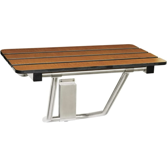 22-inch x 15-inch in ADA Folding Wall Mount Bathroom Shower Seat Bench ...