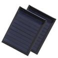 2-Pack 5V 50mA Mini Solar Panel Epoxy Module Board, Polysilicon Solar ...