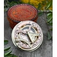 Antique Brass & Copper Sundial Compass, Sundial Clock in Leather Box ...