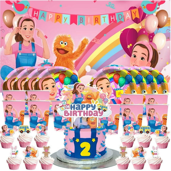 Ms Rachel Birthday Party Supplies Balloons Paper Plates Decoration Cake ...