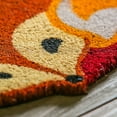 Evergreen Fox-Shaped Welcome Coir Indoor Outdoor Doormat 1'4"x2'4 ...