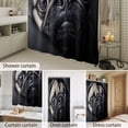 Bathroom Shower Curtain Realistic Pug Dog Pattern Waterproof Shower ...
