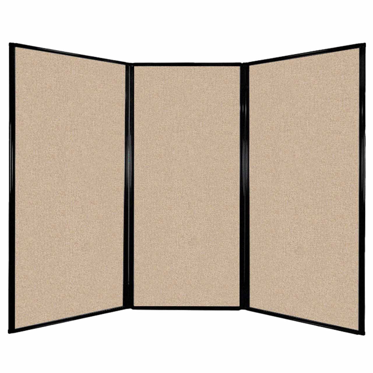 Versare Privacy Screen Folding Panel | 3 Panels | Beige 7'6" Wide x 5 ...
