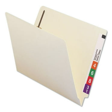 Smead End Tab Fastener File Folder, Shelf-Master® Reinforced Straight ...