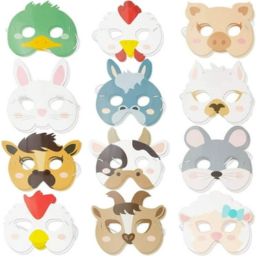 Prextex Halloween Masks | Assorted Foam Animal Masks |Purm Masks ...