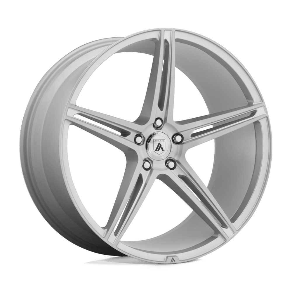 Asanti Black Cast Aluminum Rim AB22 20X8.5 5X112 BRUSHED SLV 38MM ...